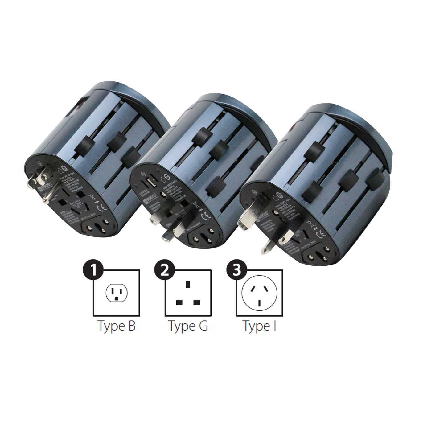SKross Alpha Premium World Travel Adapter 100 V – 250 V for Australia/